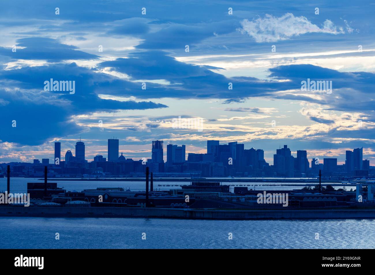 Deer Island & Boston skyline, Massachusettes, USA Stock Photo - Alamy