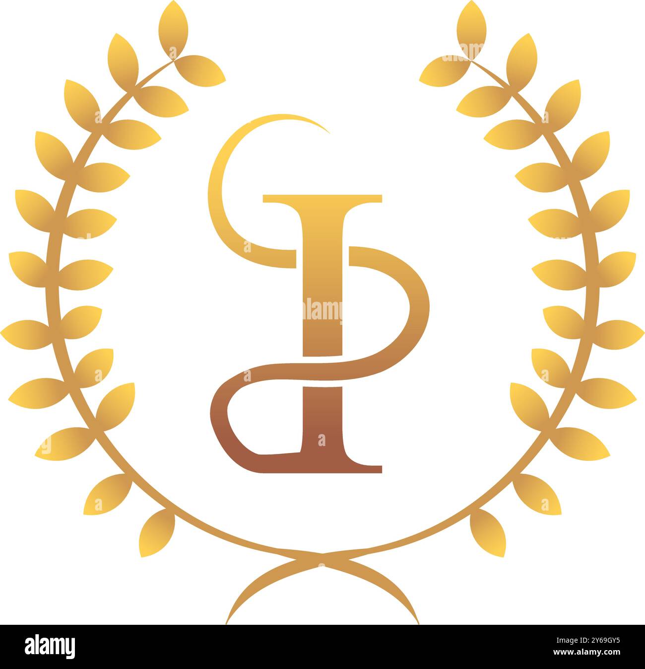 Letter logo royal golden Stock Vector Images - Alamy