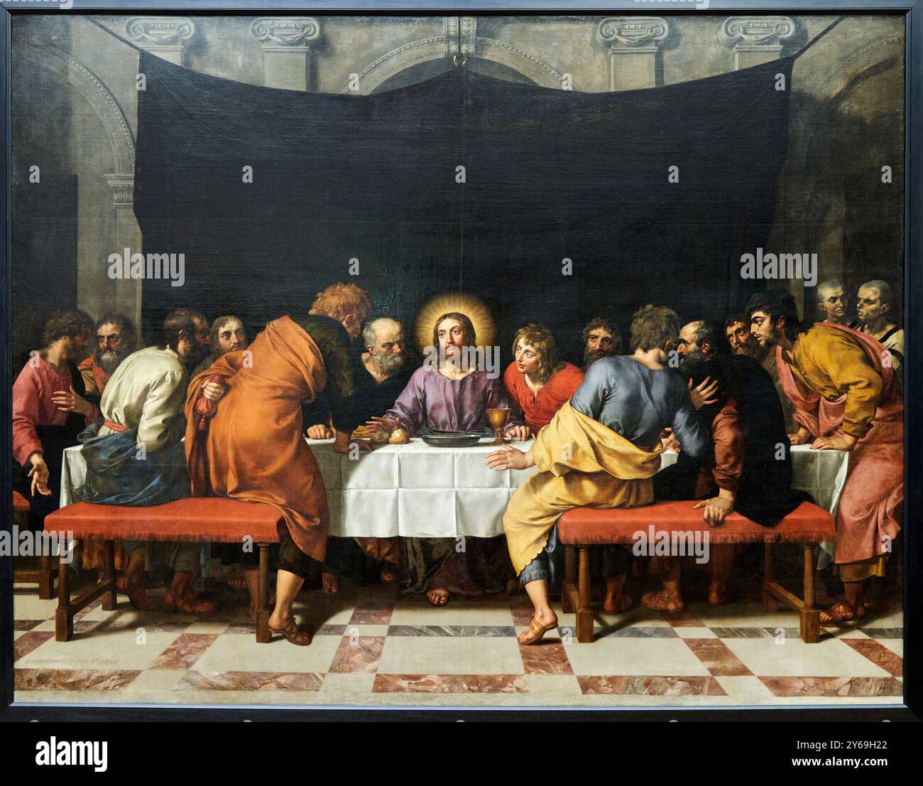 The Last Supper Or The Last Meal Of Jesus Christ With His Disciples