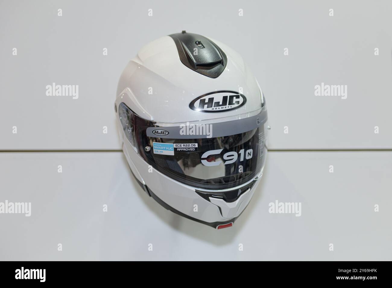 ISTANBUL, TURKEY - MARCH 23, 2024: HJC helmet display at performance ...