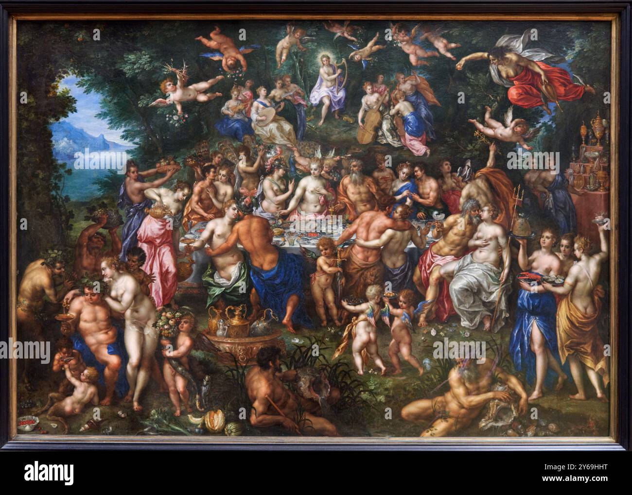 The Wedding of Thetis and Peleus, or The Feast of the Gods, Oil on copper, about 1606-1609 ...