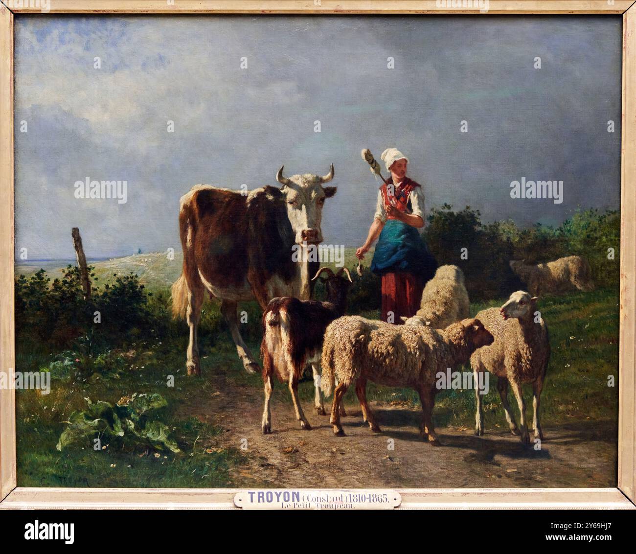 The Little Herd, About 1860, Constant TROYON, Sèvres, 1810 - Paris ...