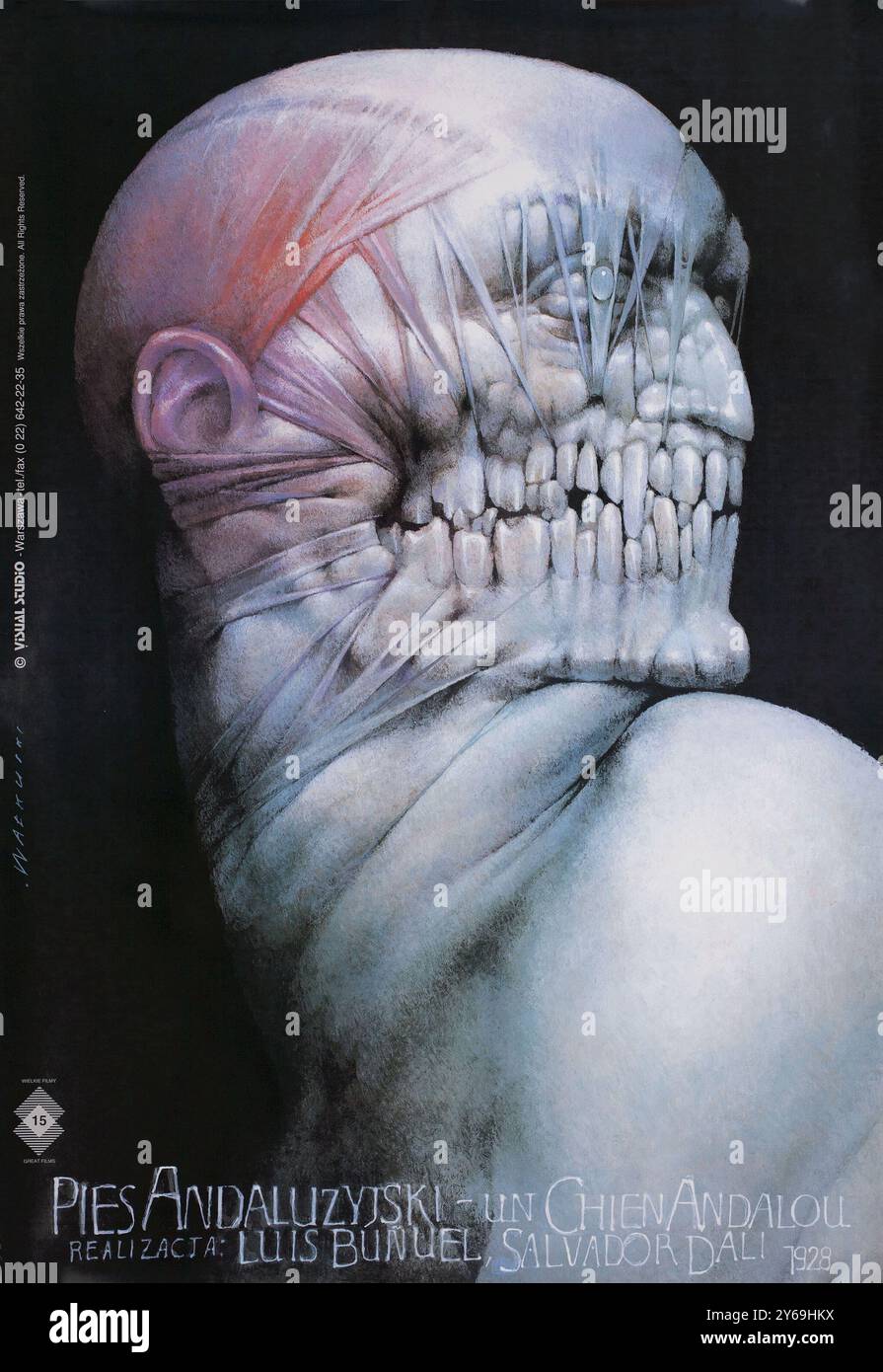 Movie poster "Un Chien Andalou (An Andalusian Dog)" by Luis Buñuel ...