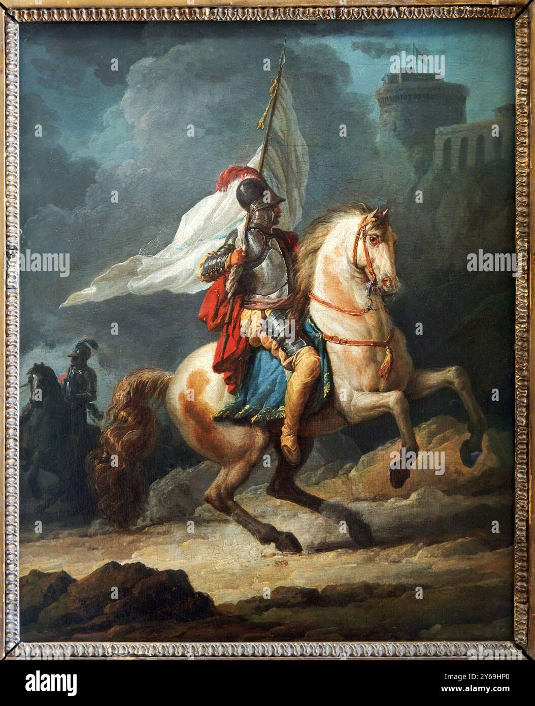 Cavalryman in armour holding a flag hi-res stock photography and images ...