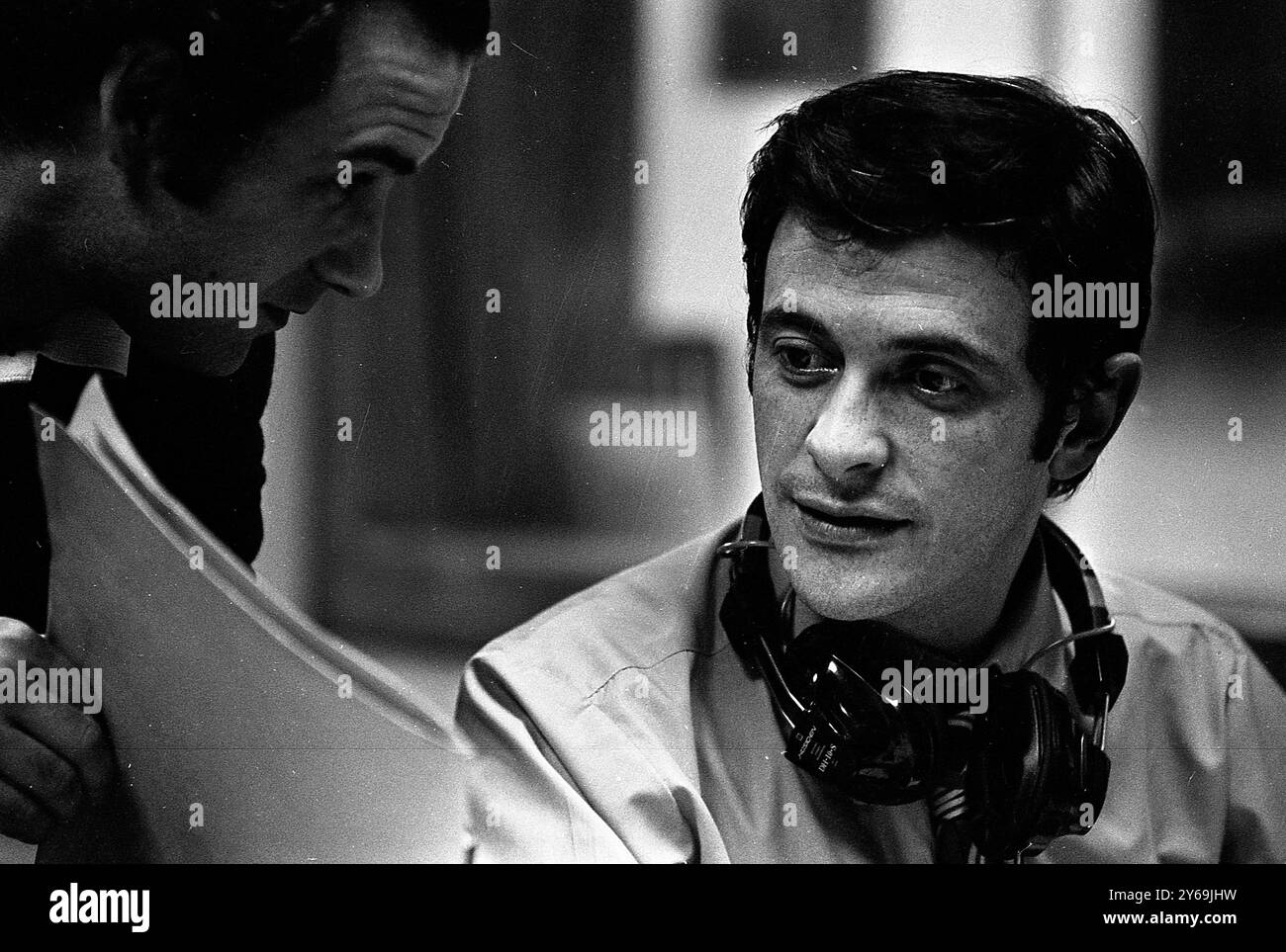 Argentine radio and television host Héctor Larrea at his LS5 Radio ...