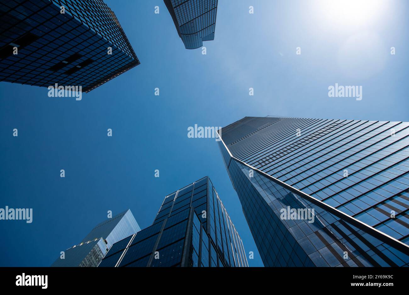 Modern skyscraper building. Office building in downtown. Skyscraper ...