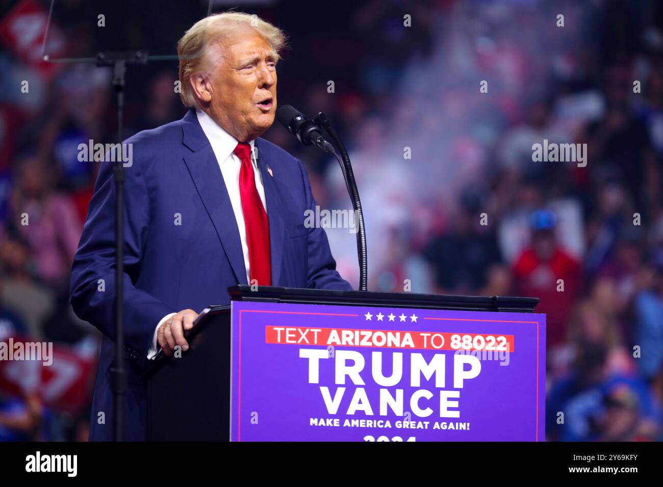 GLENDALE, ARIZONA, USA - 23 August 2024 - Former President of the ...