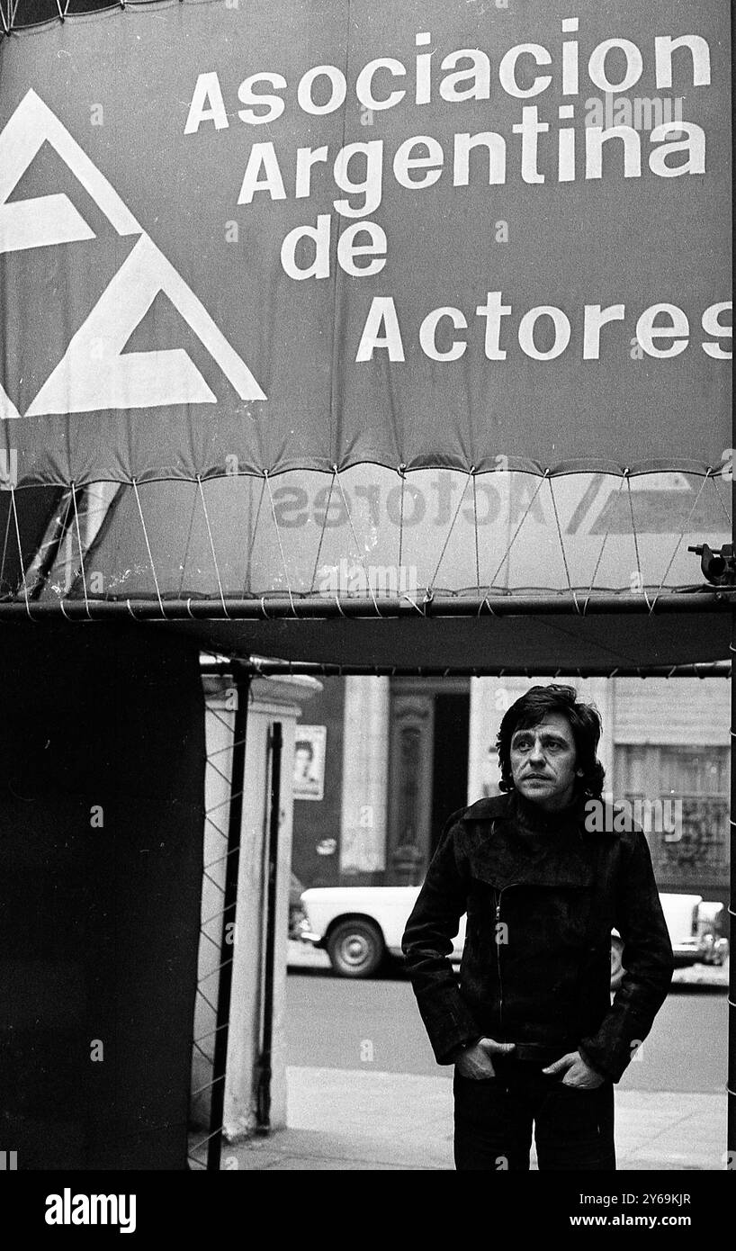 Argentine film actor Héctor Pellegrini in Buenos Aires, Argentina ...