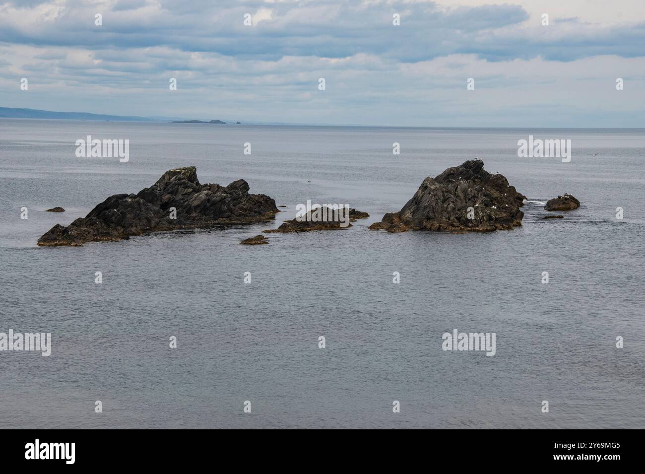Southern Rocks at Green Point Lighthouse in Port de Grave, Newfoundland ...