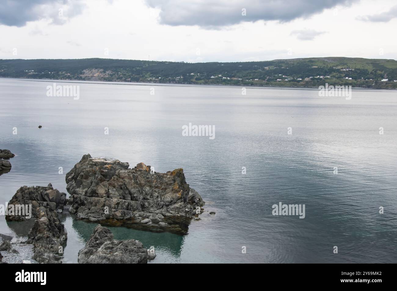 Rocky beach at Mad Rock in Bay Roberts, Newfoundland & Labrador, Canada ...