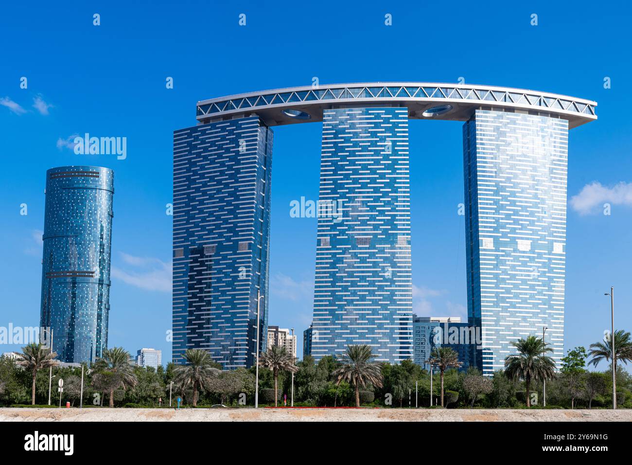 Modern high-rise residential and office buildings, Gate Tower on Al ...