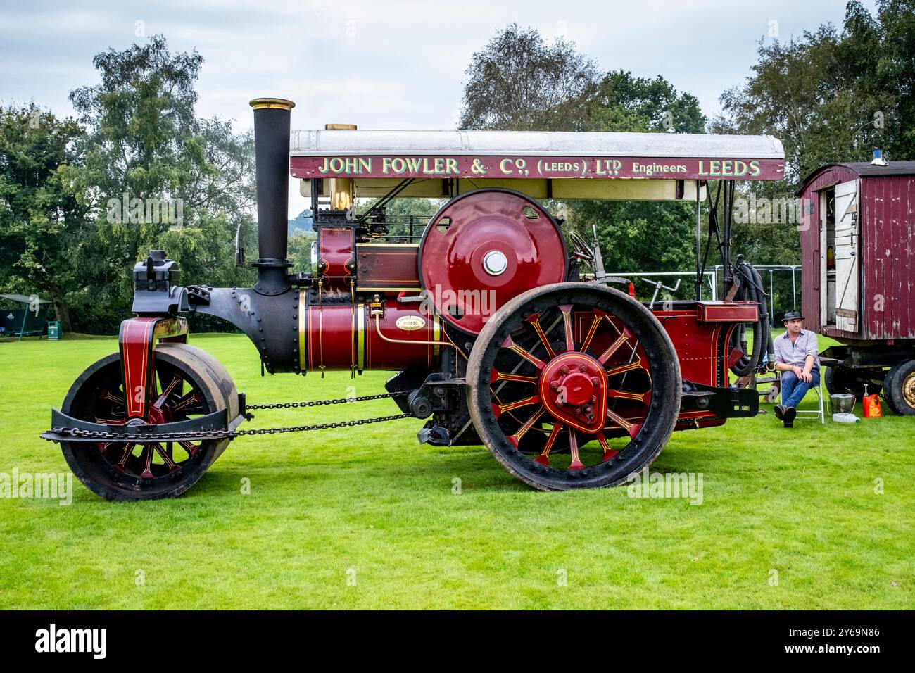 A Traction Engine On Display At The Annual Hartfield Village Fete ...