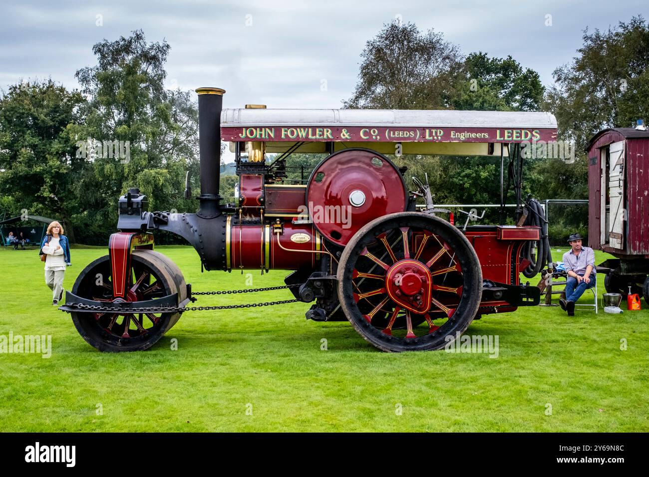 A Traction Engine On Display At The Annual Hartfield Village Fete ...