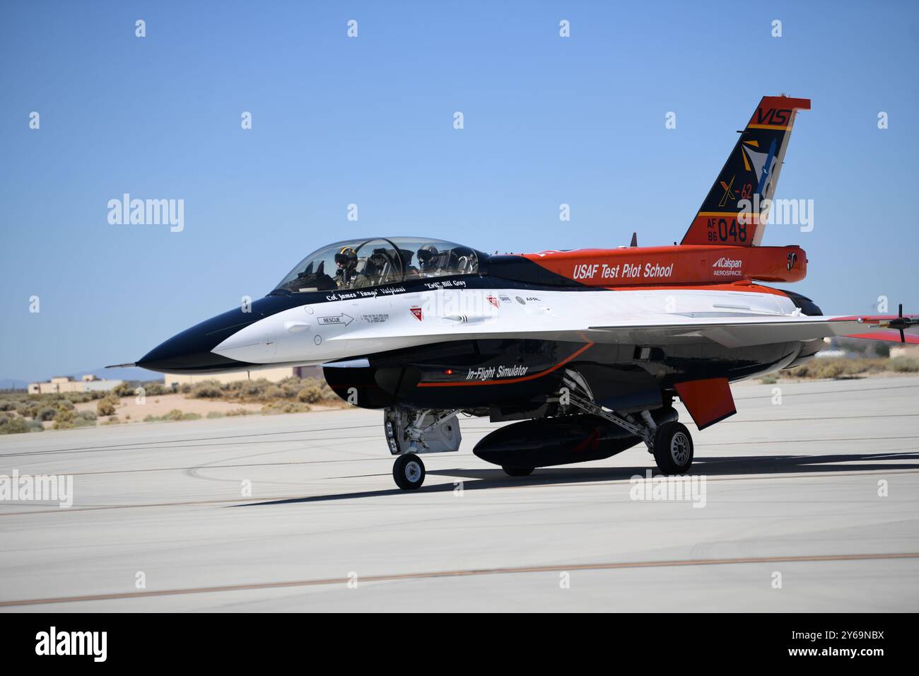 Maj. Gen. Scott A. Cain prepares to pilot the Variable In-flight ...