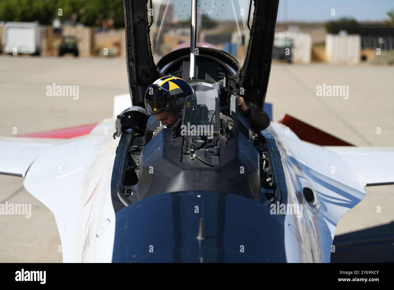 Maj. Gen. Scott A. Cain prepares to pilot the Variable In-flight ...