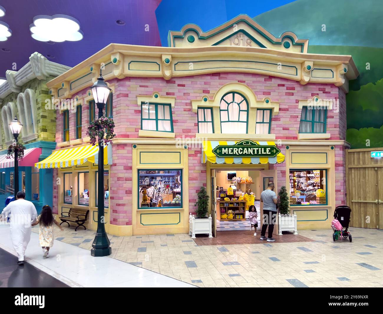C.J. Mercantile store shop in Warner Bros World Abu Dhabi Stock Photo ...