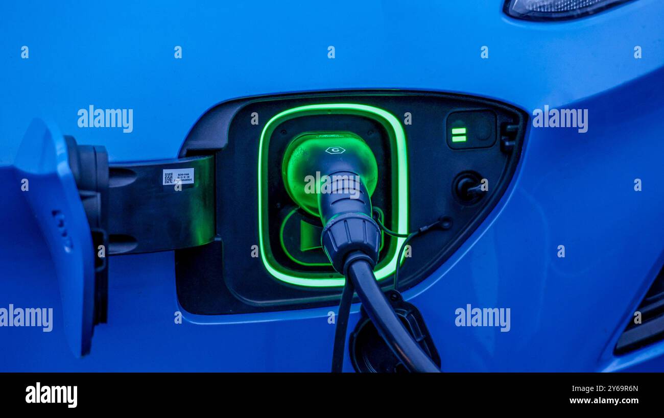 Lit ev charging socket hi-res stock photography and images - Alamy