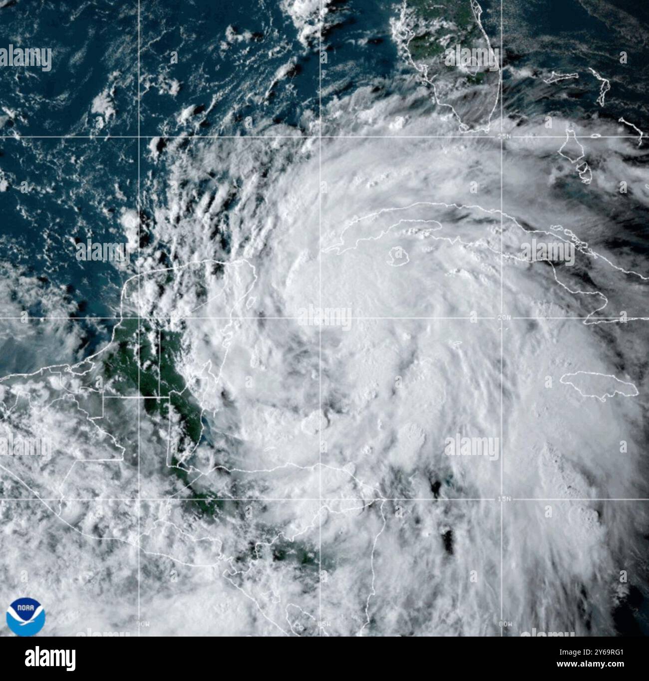 This National Oceanic and Atmospheric Administration satellite image ...