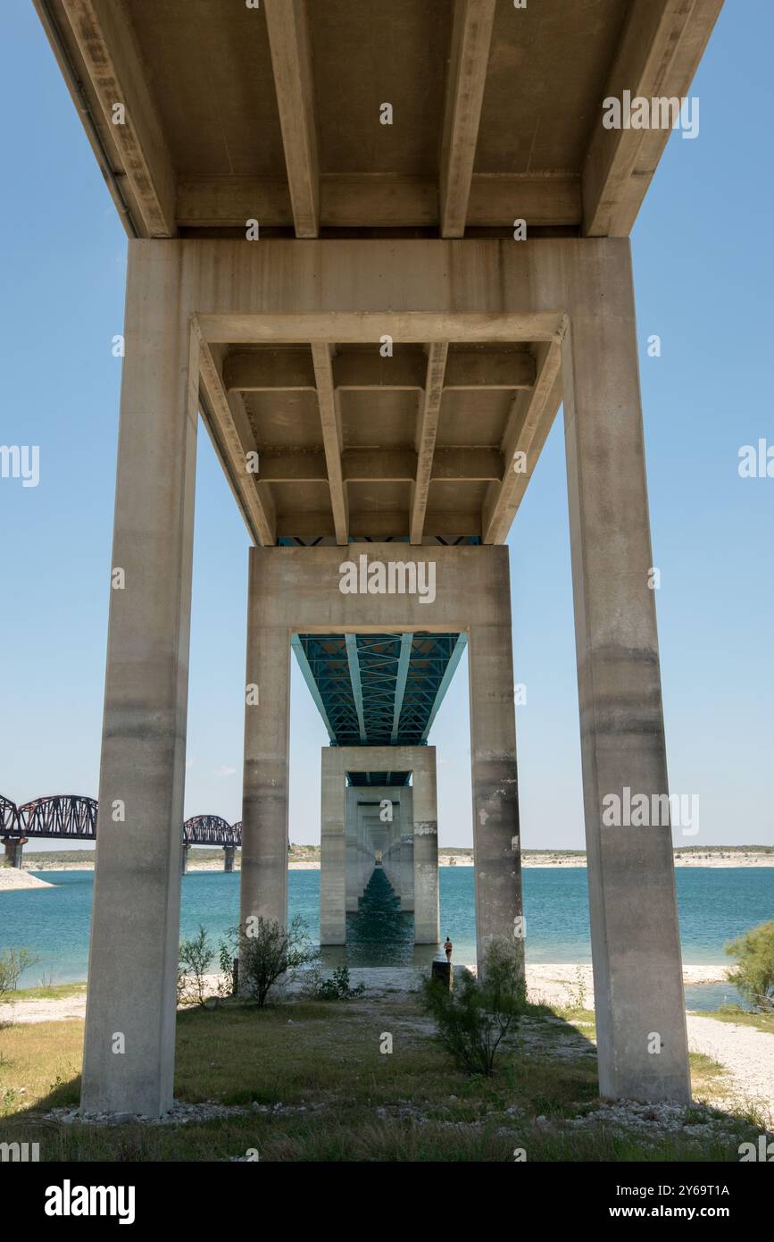 US Highway 90 Bridge by Amistad National Recreation Area, Texas Stock ...