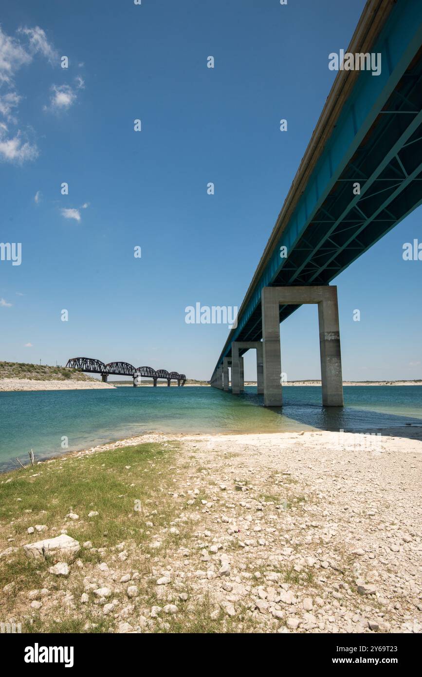 US Highway 90 Bridge by Amistad National Recreation Area, Texas Stock ...