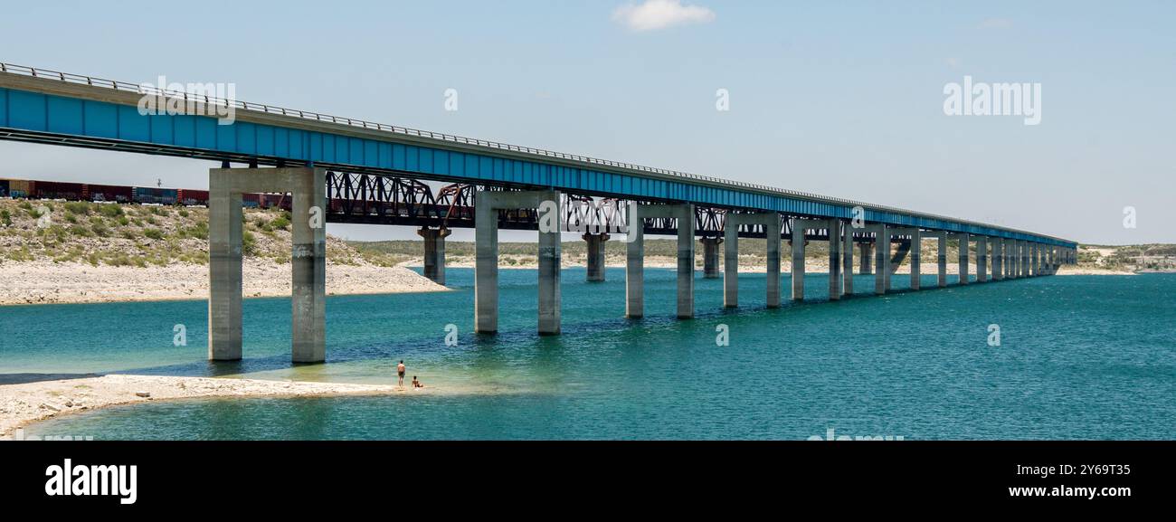 US Highway 90 Bridge by Amistad National Recreation Area, Texas Stock ...