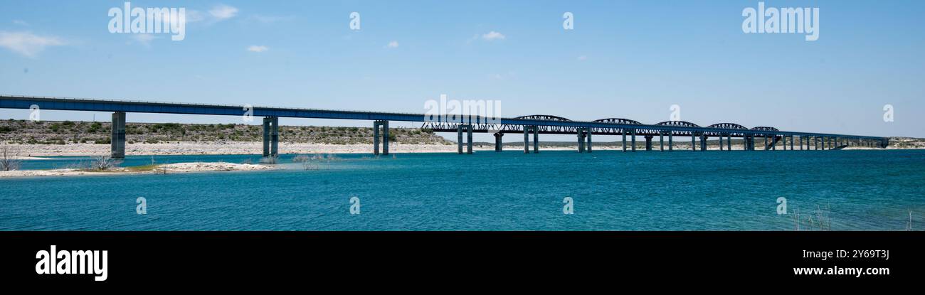 US Highway 90 Bridge by Amistad National Recreation Area, Texas Stock ...