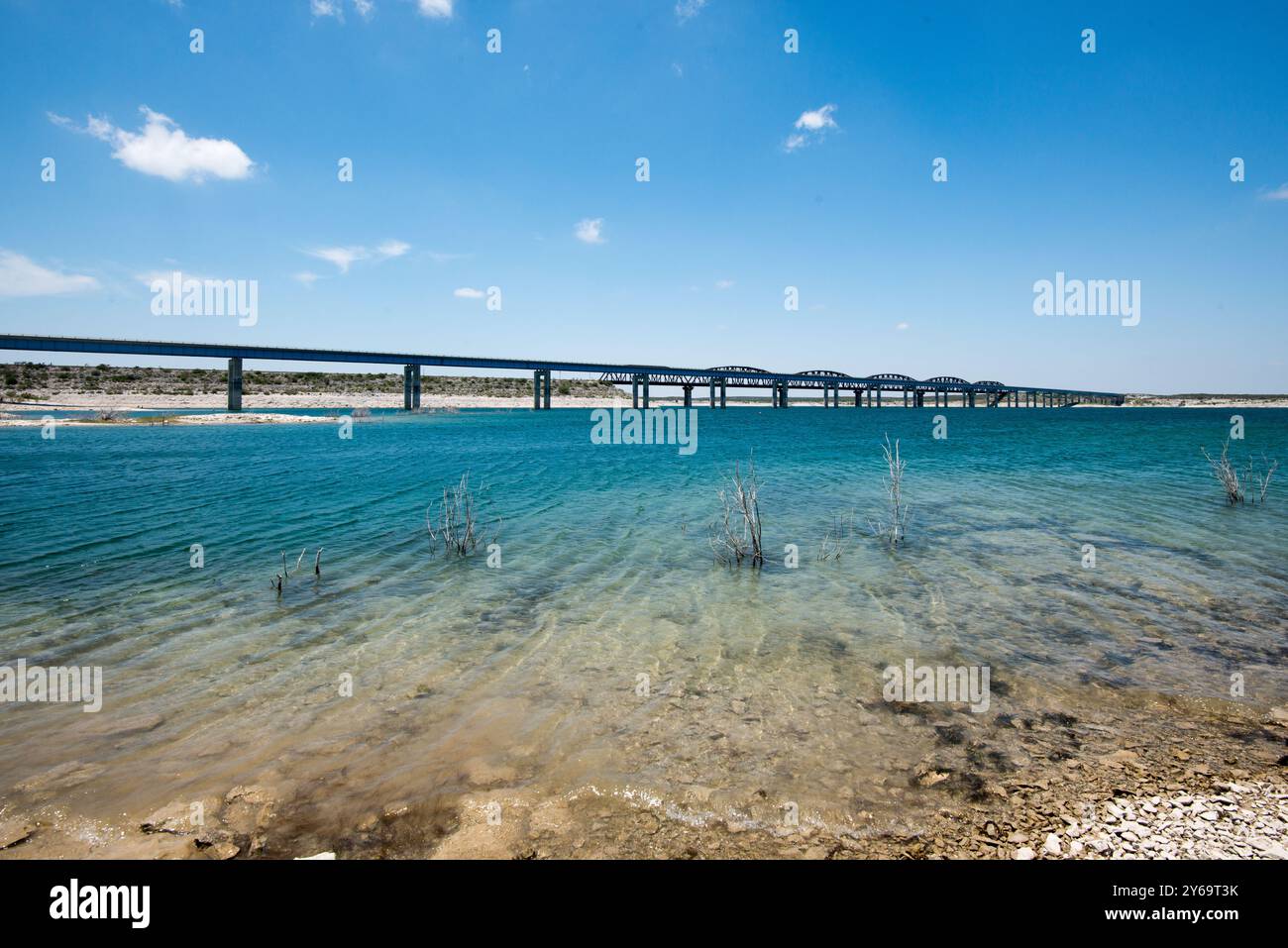 US Highway 90 Bridge by Amistad National Recreation Area, Texas Stock ...