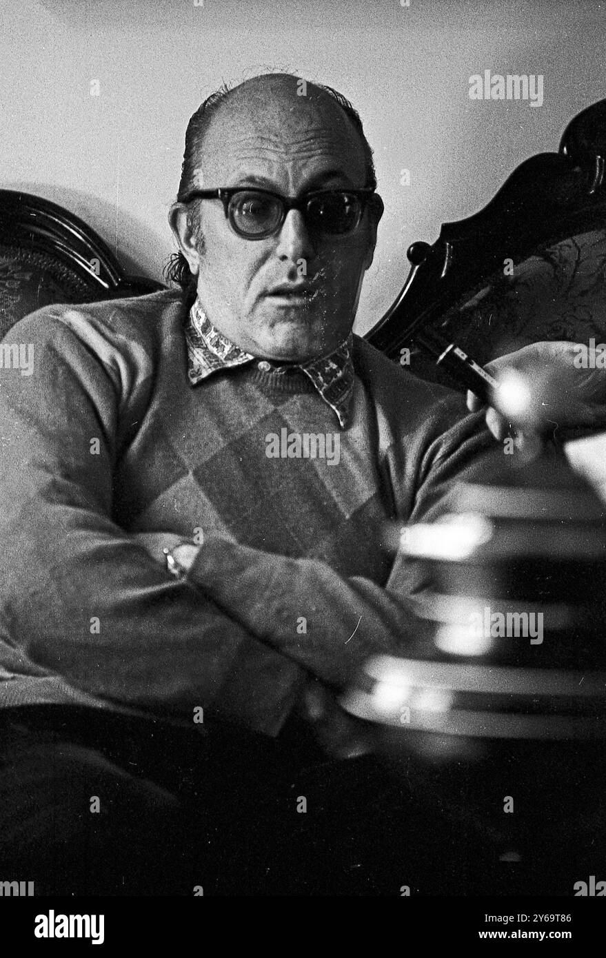 Argentine filmmaker Leopoldo Torre Nilsson during an interview at his ...
