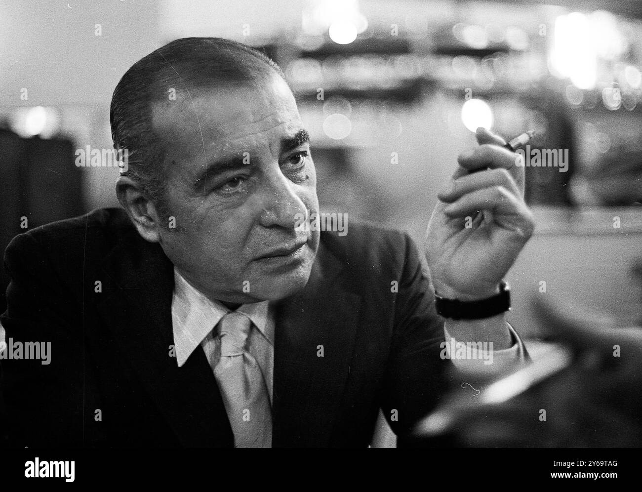 Argeninte tango composer, director and pianist Lucio Demare during an ...