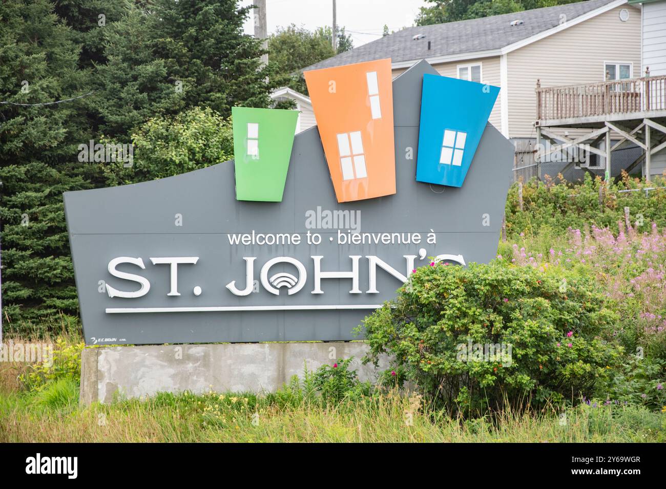 Welcome to St. John's sign on NL 2 in Newfoundland & Labrador, Canada ...