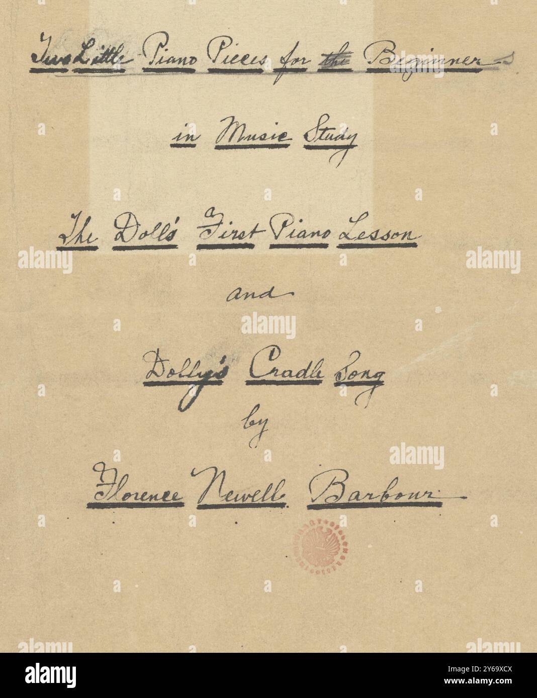 Two little piano pieces hi-res stock photography and images - Alamy