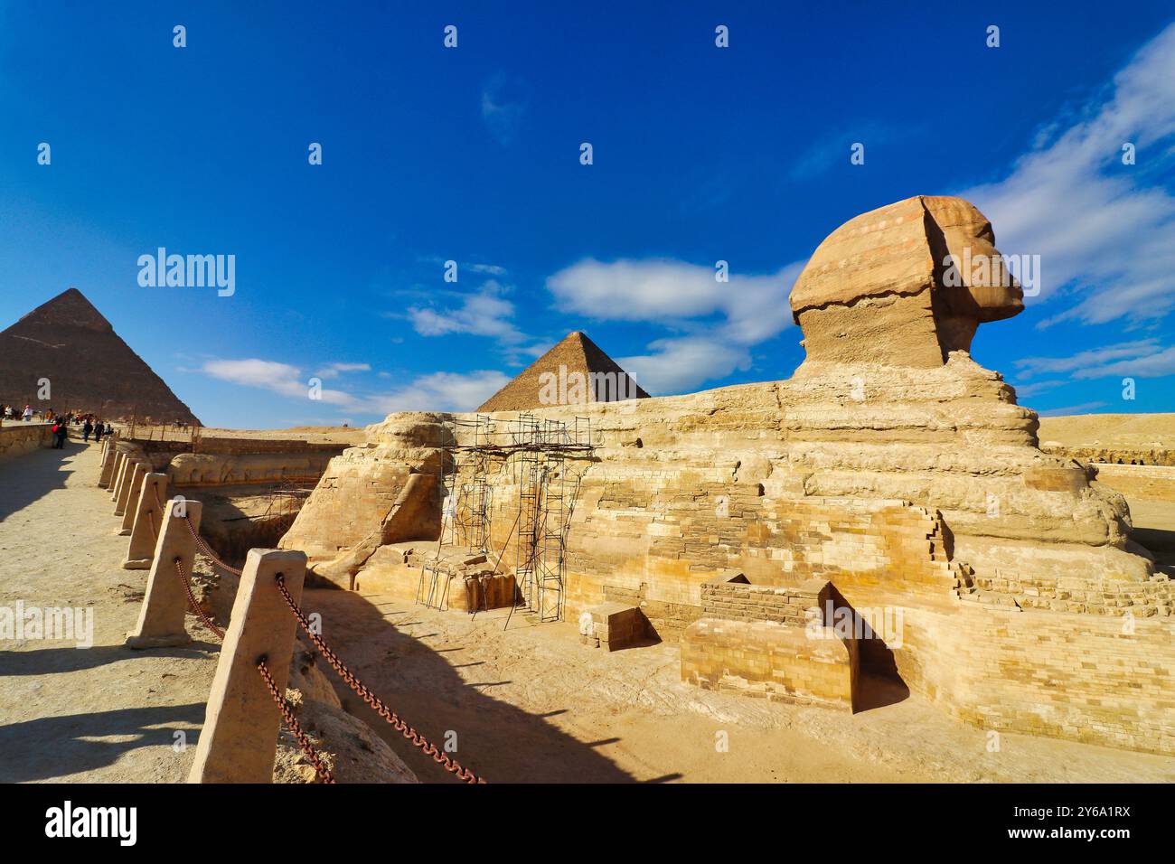 The Great Sphinx represents an enigma with half lion, half man ...