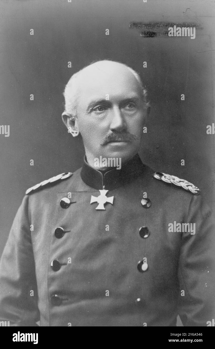 Gen. Otto von Below, half-length portrait, facing right, 1917., Below ...