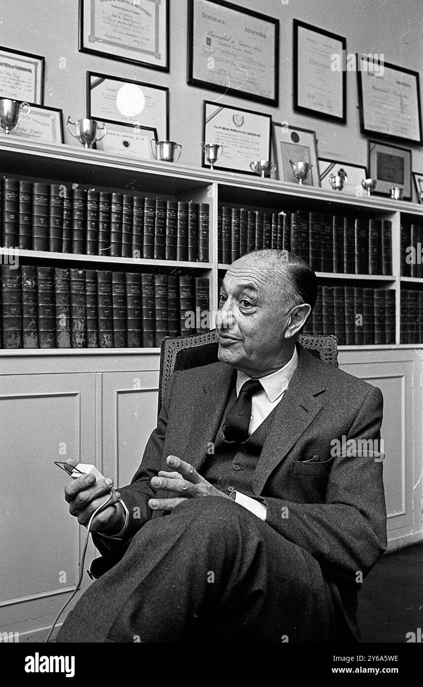 Argentine cardiologist Pedro Cossio during an interview in Buenos Aires ...