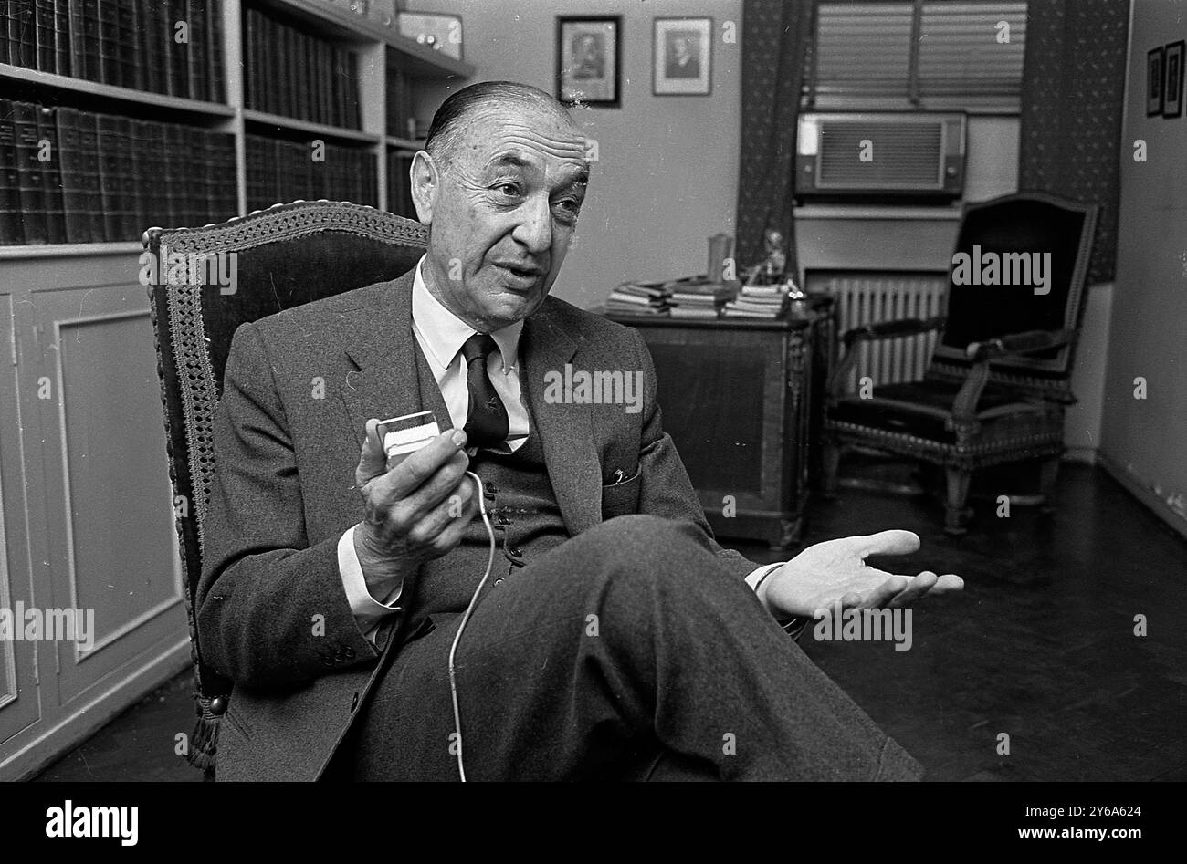 Argentine cardiologist Pedro Cossio during an interview in Buenos Aires ...