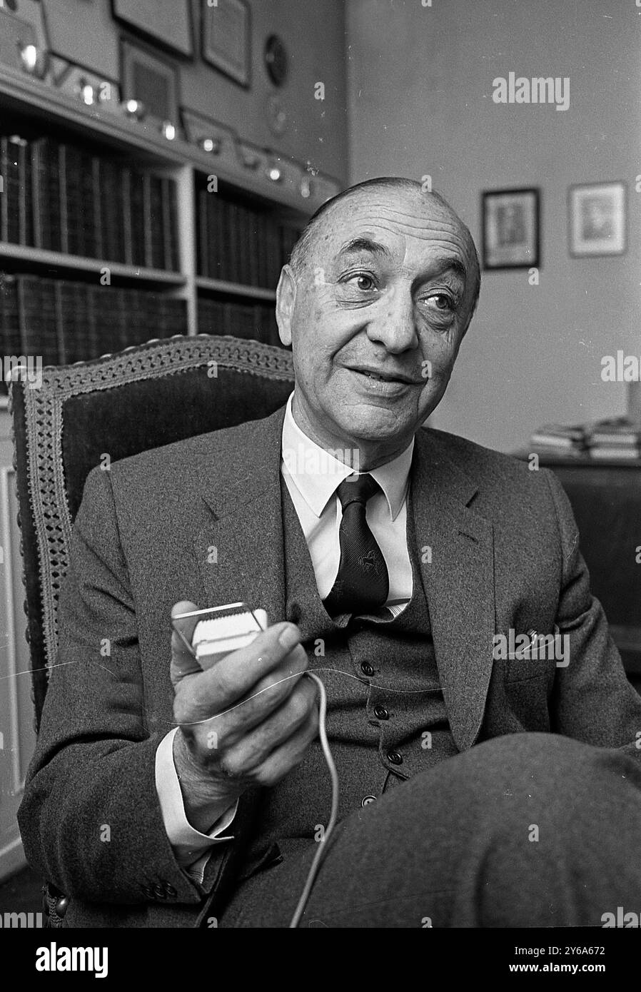 Argentine cardiologist Pedro Cossio during an interview in Buenos Aires ...