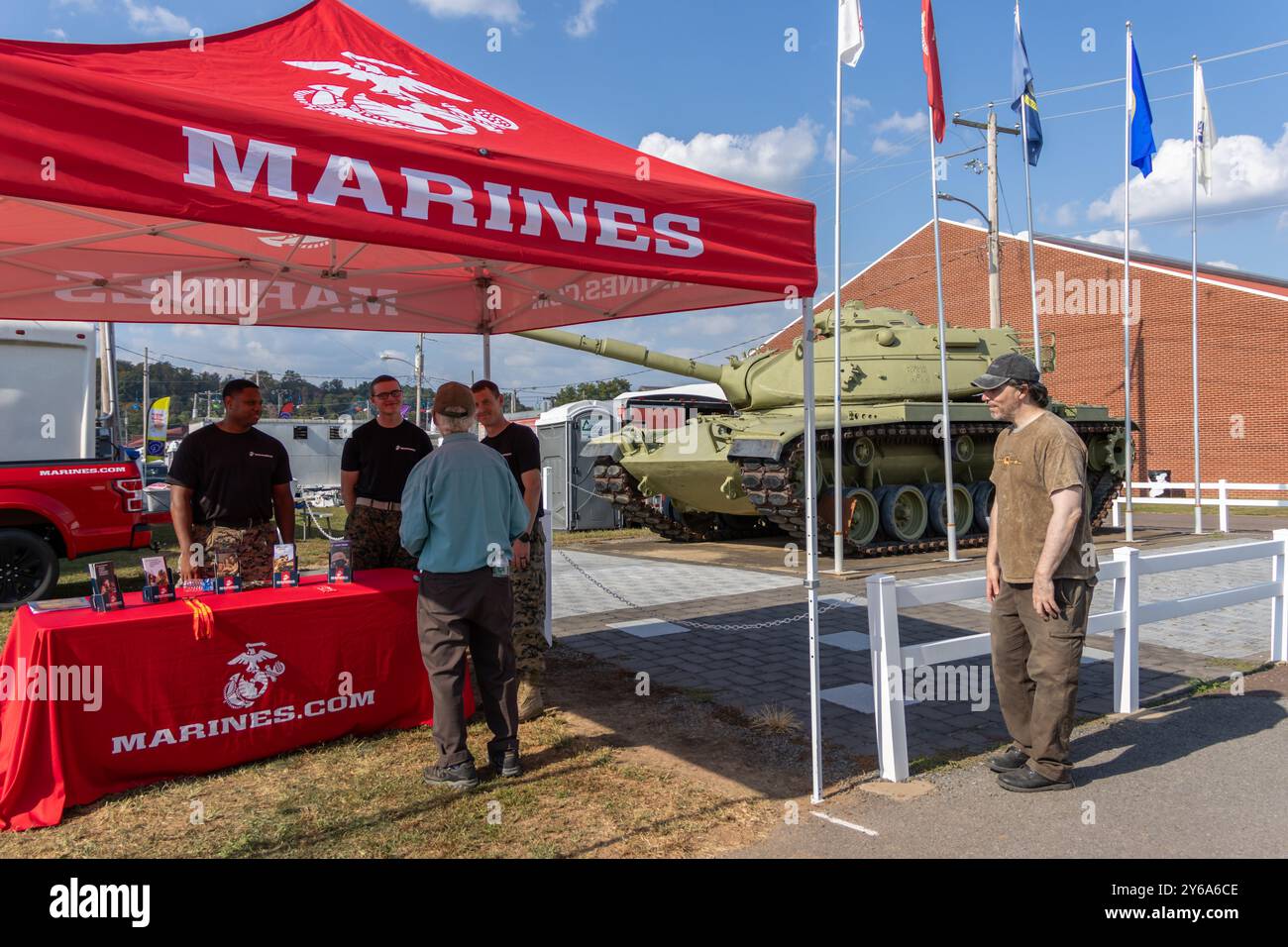 Bloomsburg, PA / USA - September 20, 2024 - Marines Recruiting Booth ...