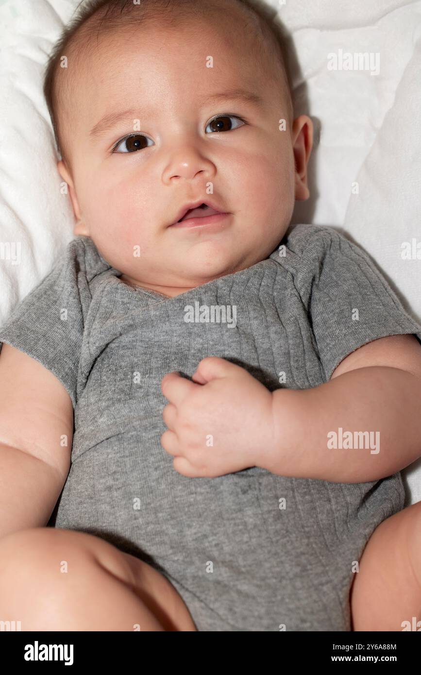 Close up six month boy hi-res stock photography and images - Alamy