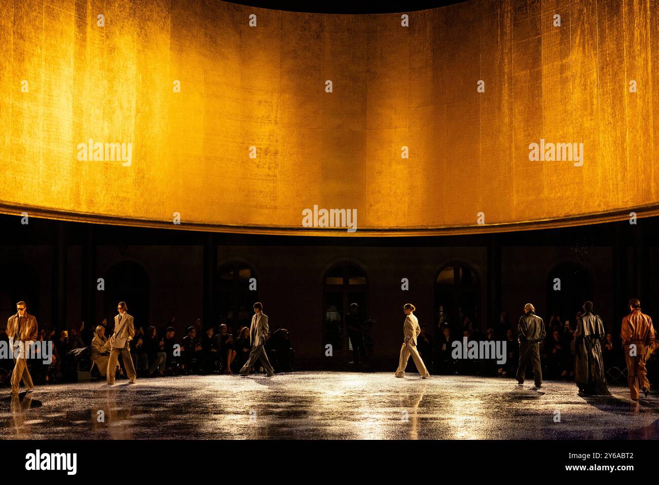Paris, France. 24th Sep, 2024. SAINT LAURENT Spring/Summer 2025 Runway ...
