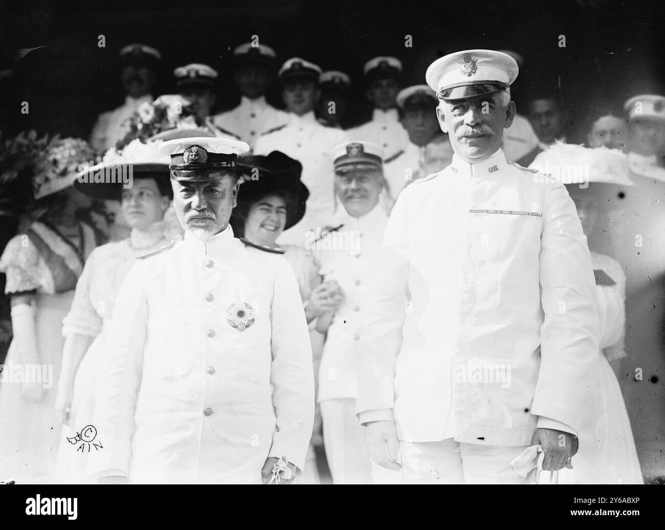 Togo at West Point with Gen. Barry, Photo shows Japanese naval hero ...