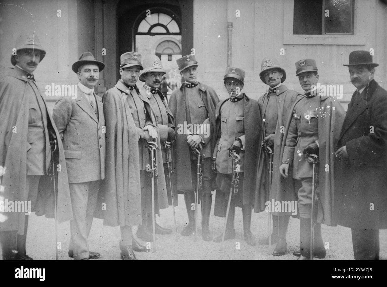 Tripoli- officers of volunteers, Photograph shows Italian officers in Tripoli, Libya during the ...