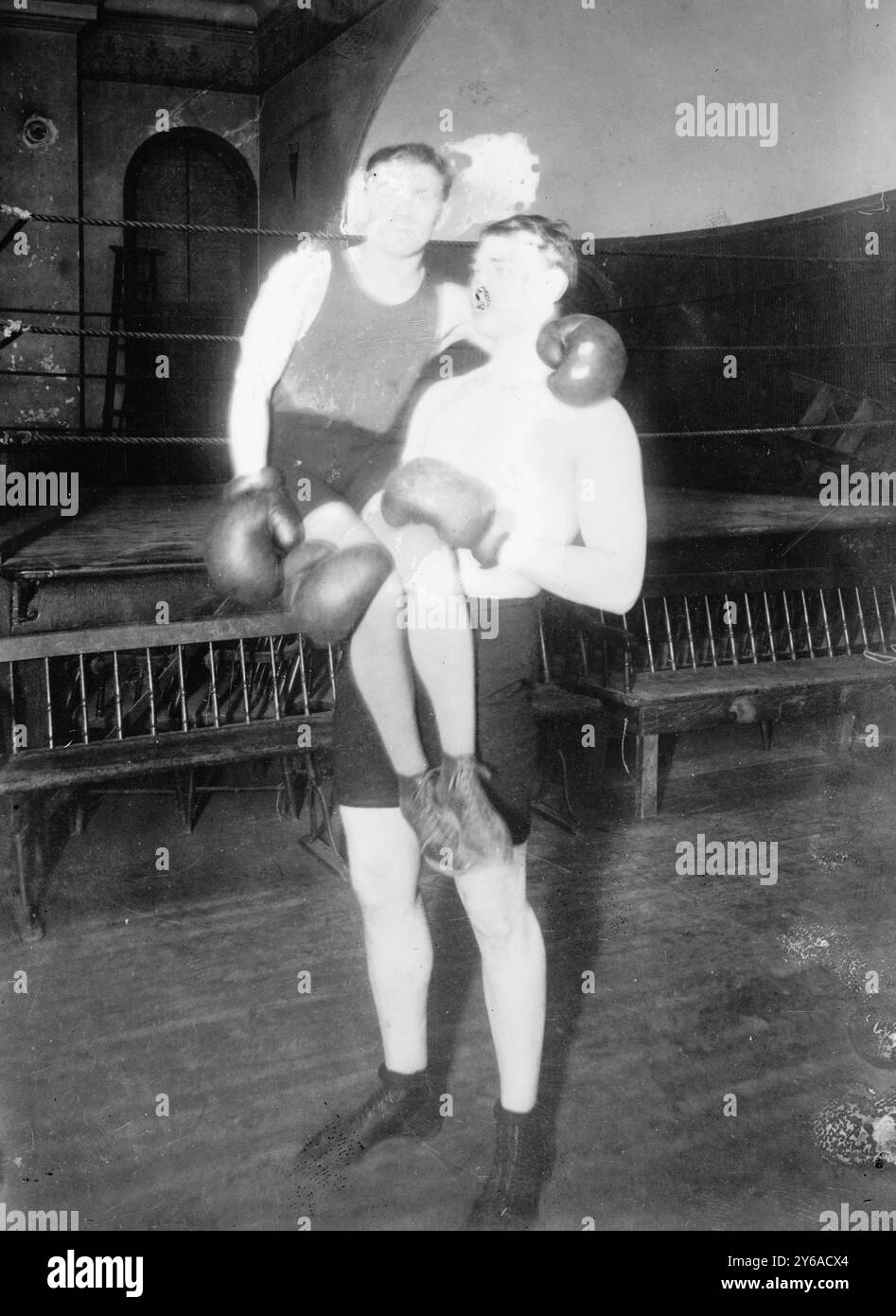 Carl Morris & Eddie Sherman, Photo shows heavyweight boxer Carl E ...