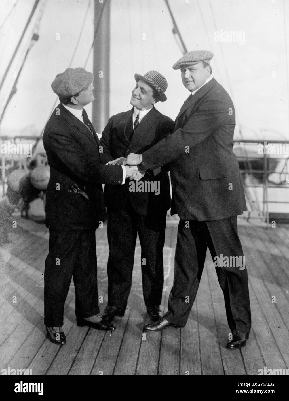 Scotti; Amato; Hinshaw, Photo probably shows three opera singers ...