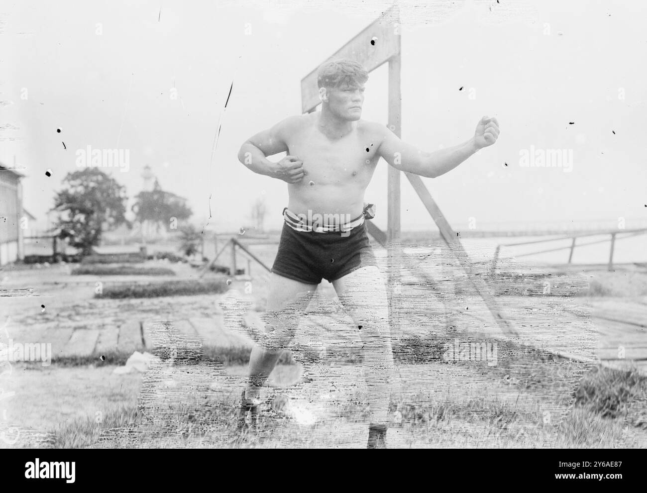 Al Palzer, boxer, between ca. 1910 and ca. 1915, Boxing, Glass ...