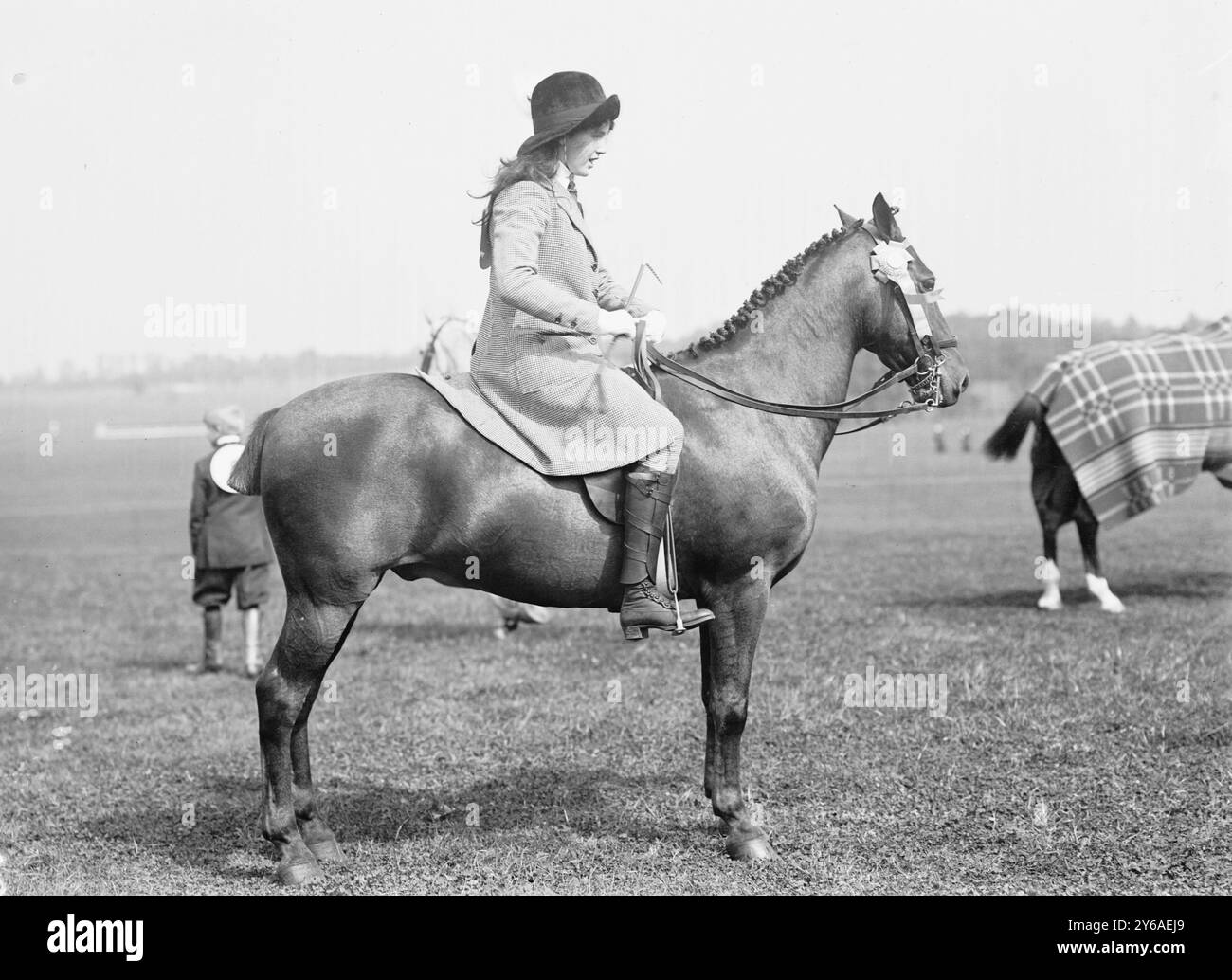 Sheila Byrne on Harvey Ladew's 'Cardiff', Photo shows Sheila Byrne on a ...