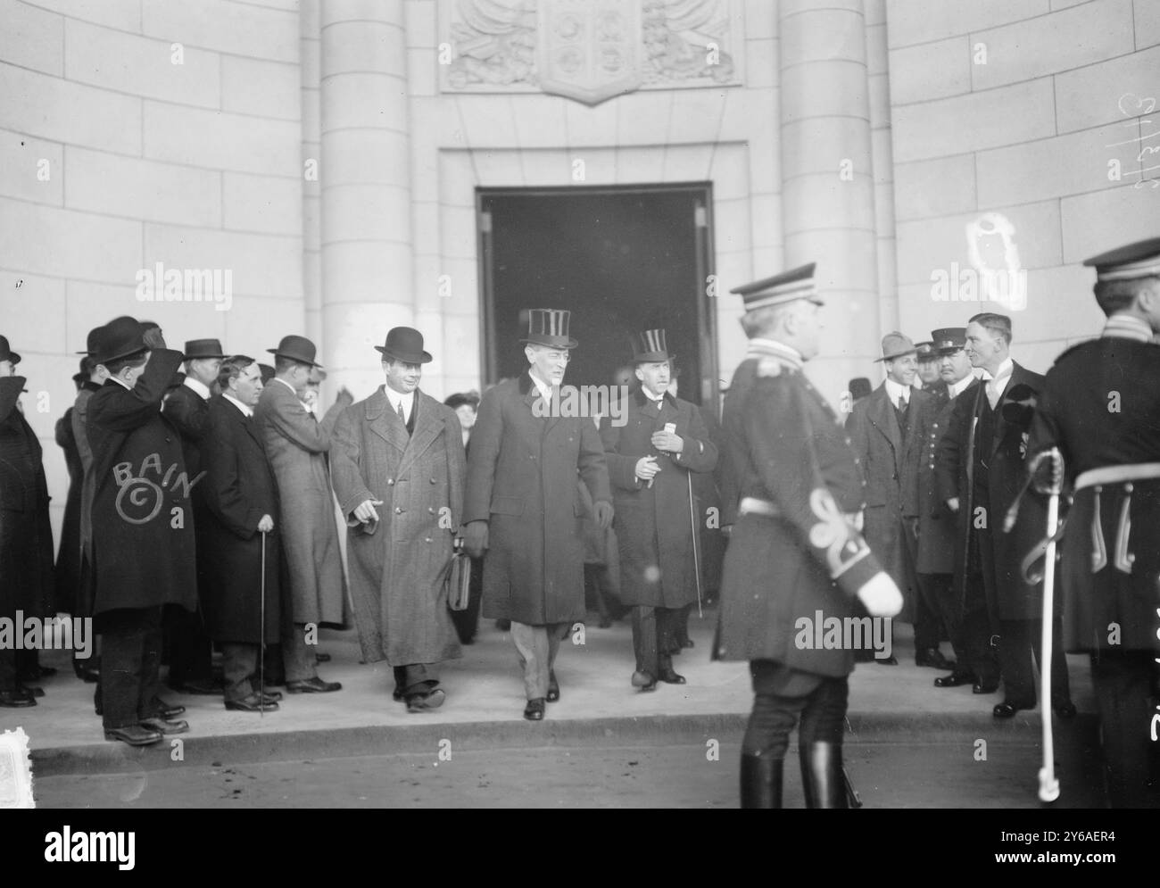 President wilson on train Black and White Stock Photos & Images - Alamy