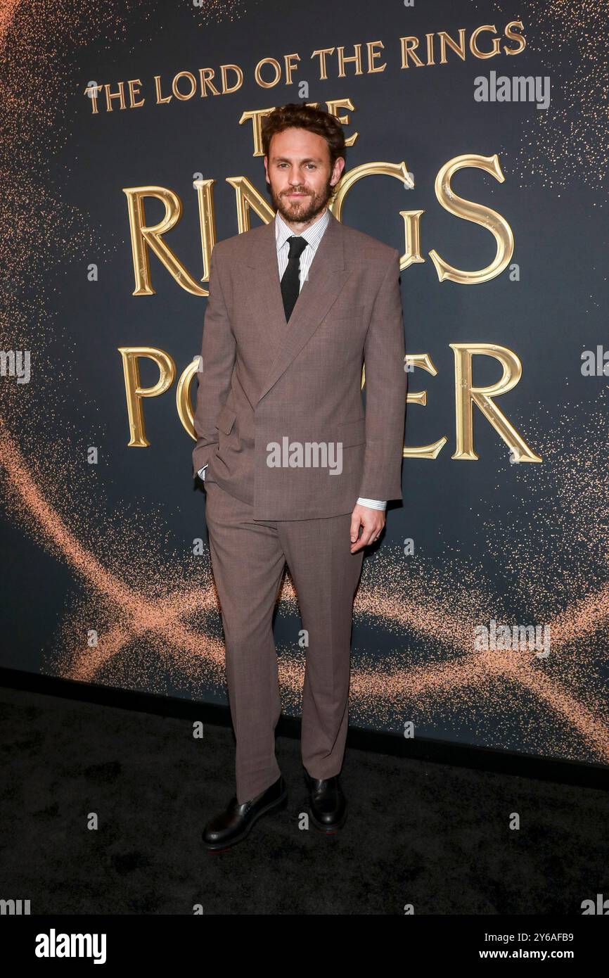 Actor Charlie Vickers attends the premiere of Prime Video's "Lord of ...