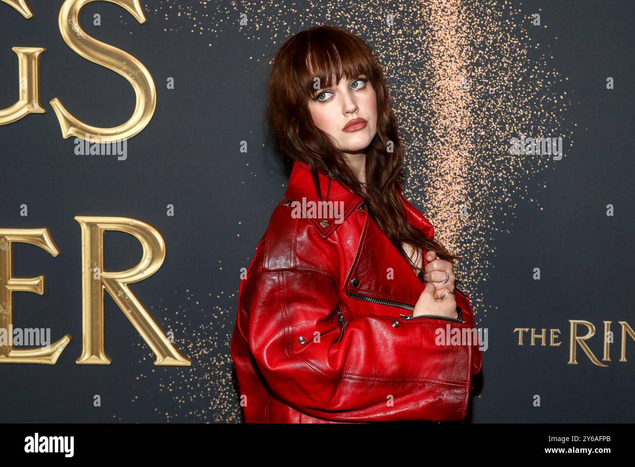 Actor Markella Kavenagh attends the premiere of Prime Video's "Lord of ...