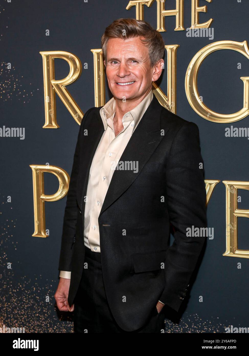 Actor Charles Edwards attends the premiere of Prime Video's "Lord of ...