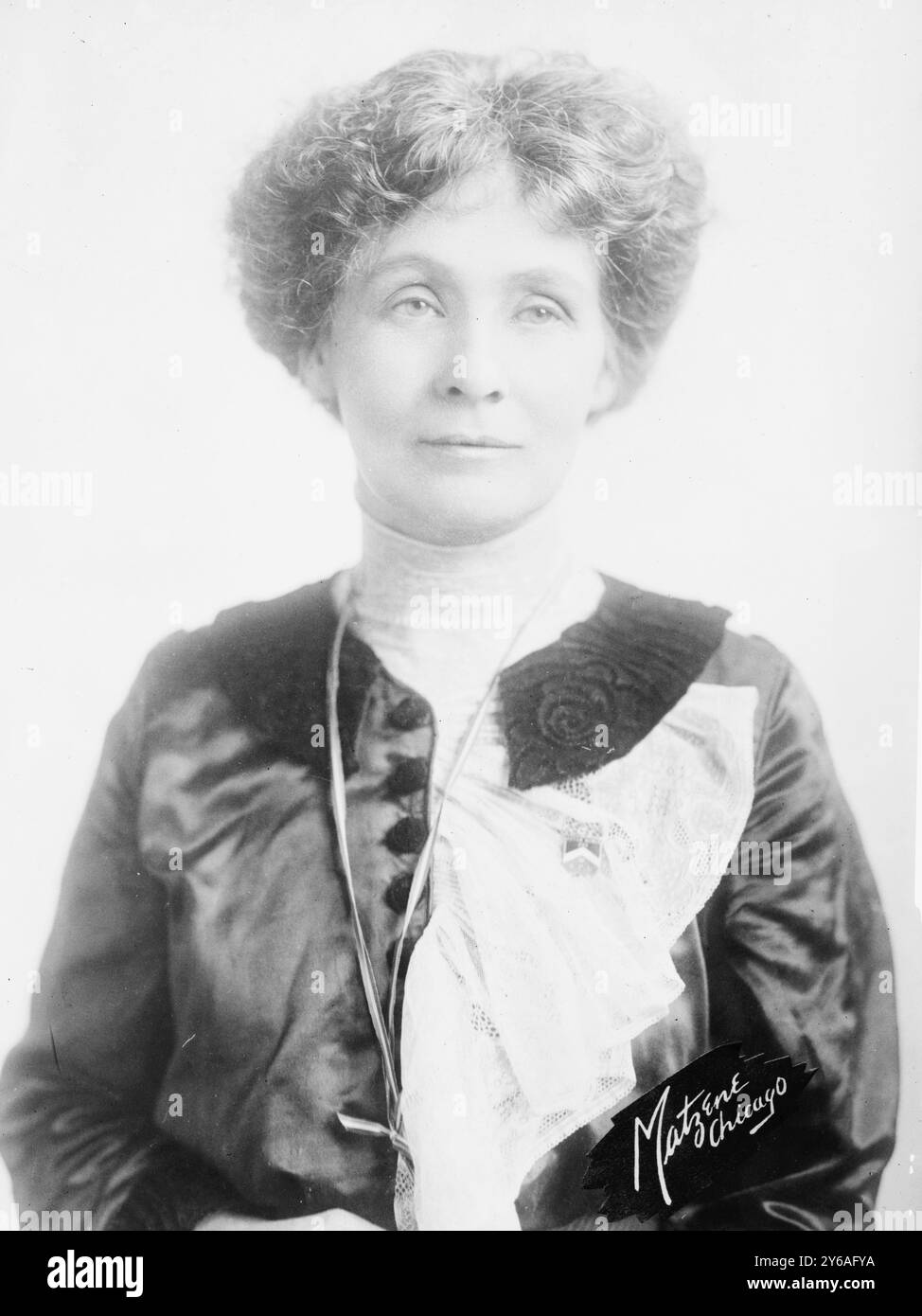 Mrs. Emmeline Pankhurst, English suffragist and political activist ...